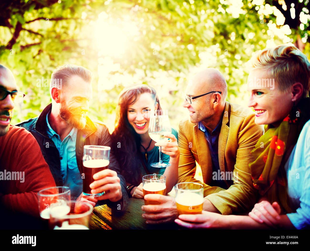 Party Celebrating Friendship Drinking Togetherntess Concept Stock Photo ...