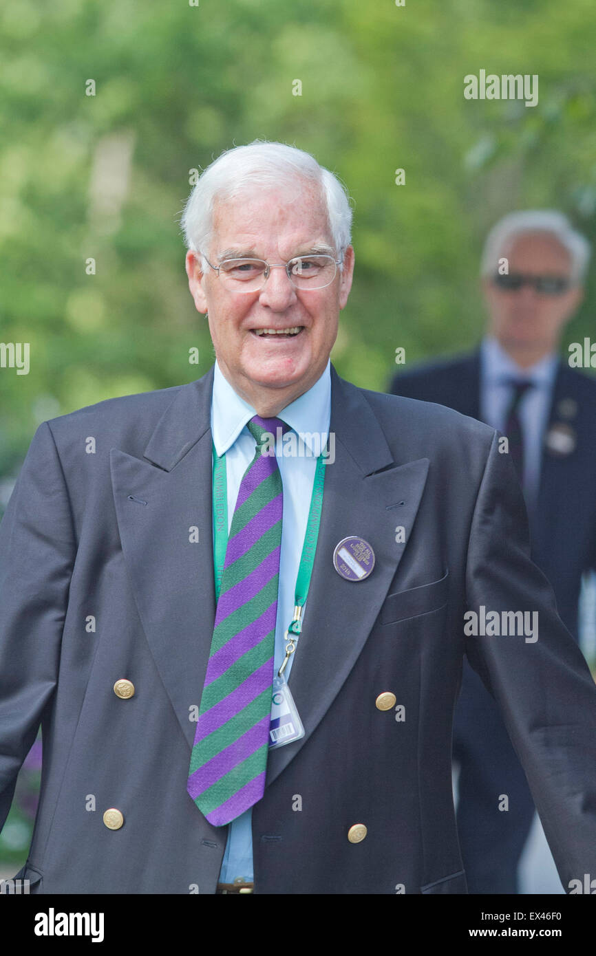 Wimbledon London, UK. 6th July 2015. Tony Pickard former coach to ...