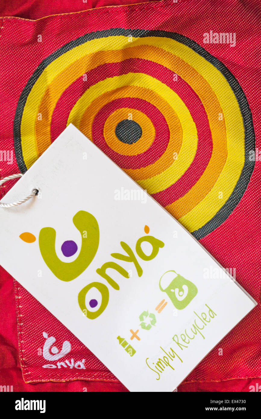 Onya simply recycled bag and label - made from rPET Recycled Plastic ...