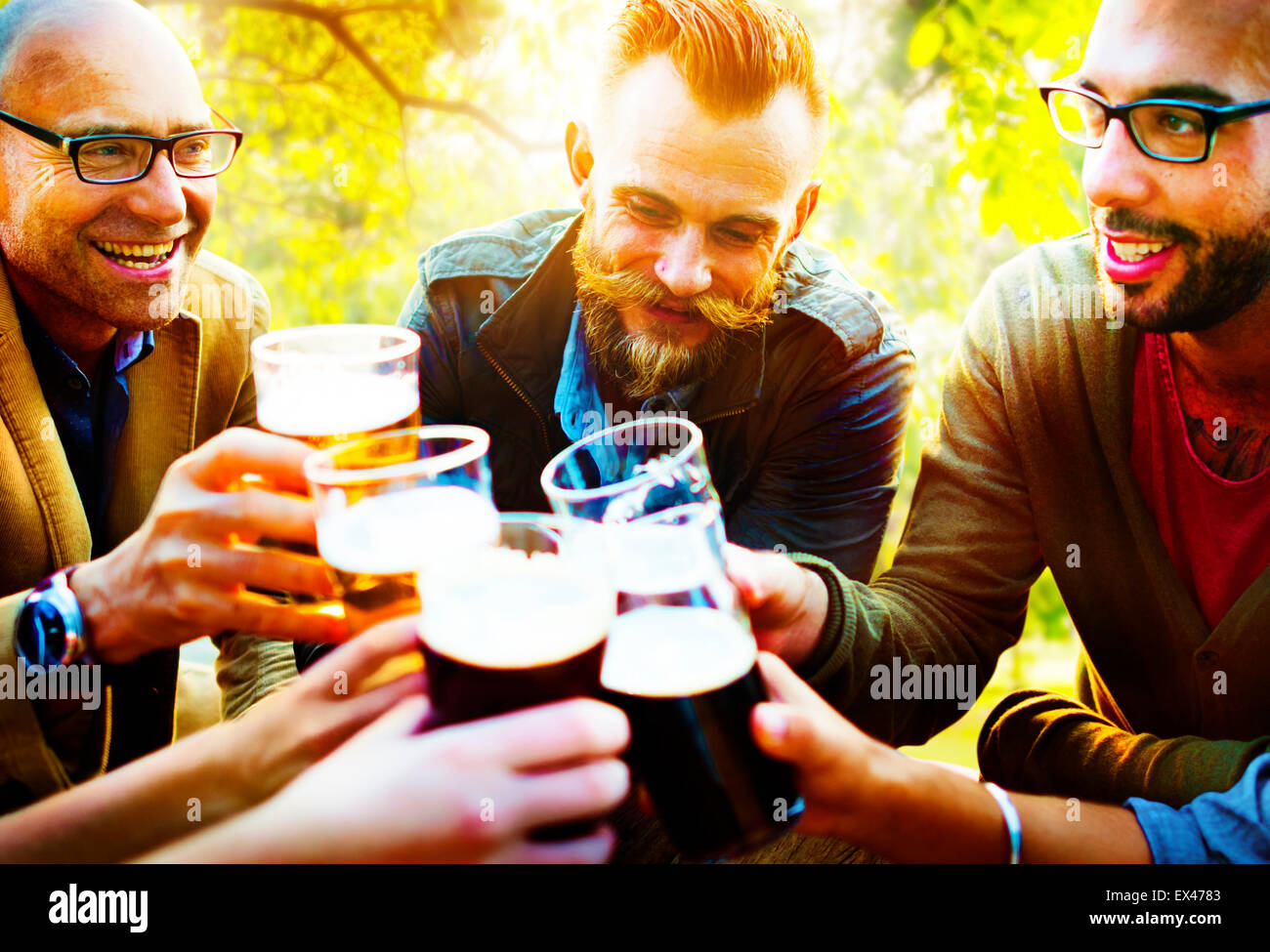 Diverse People Friends Hanging Out Drinking Concept Stock Photo - Alamy