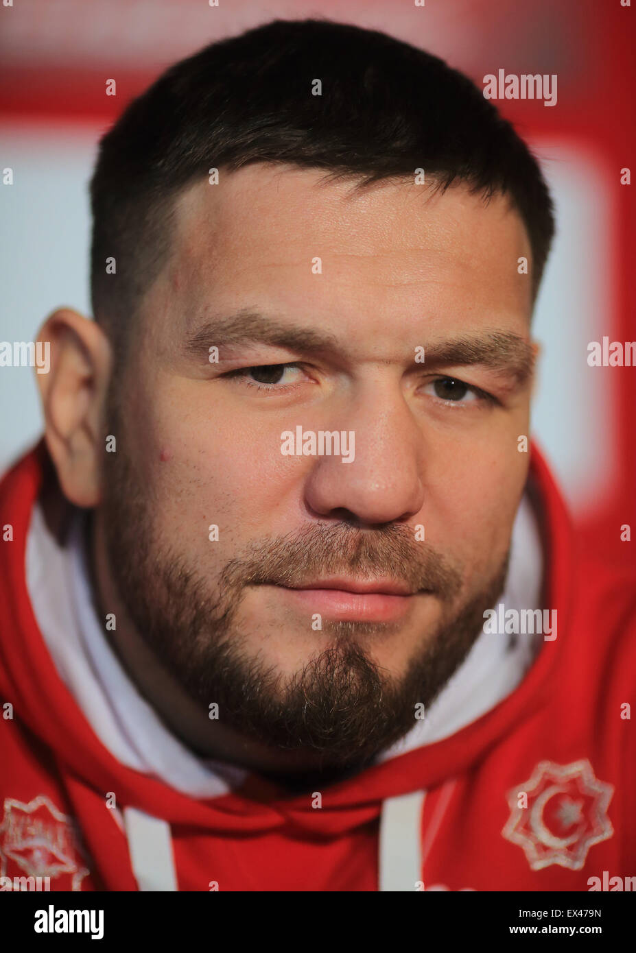 Magdeburg, Germany. 06th July, 2015. WBA heavyweight champion Ruslan ...