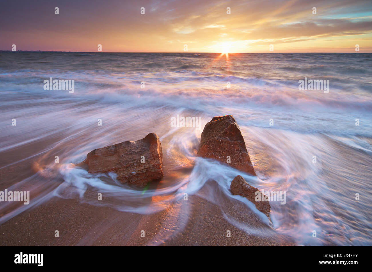 Beautiful seascape. Composition of nature Stock Photo - Alamy