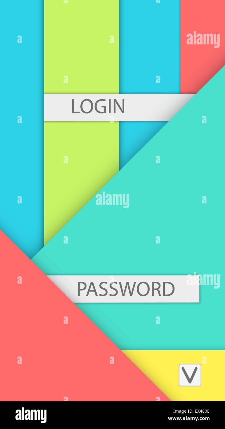 Background for access and login. Modern material design Stock Vector ...