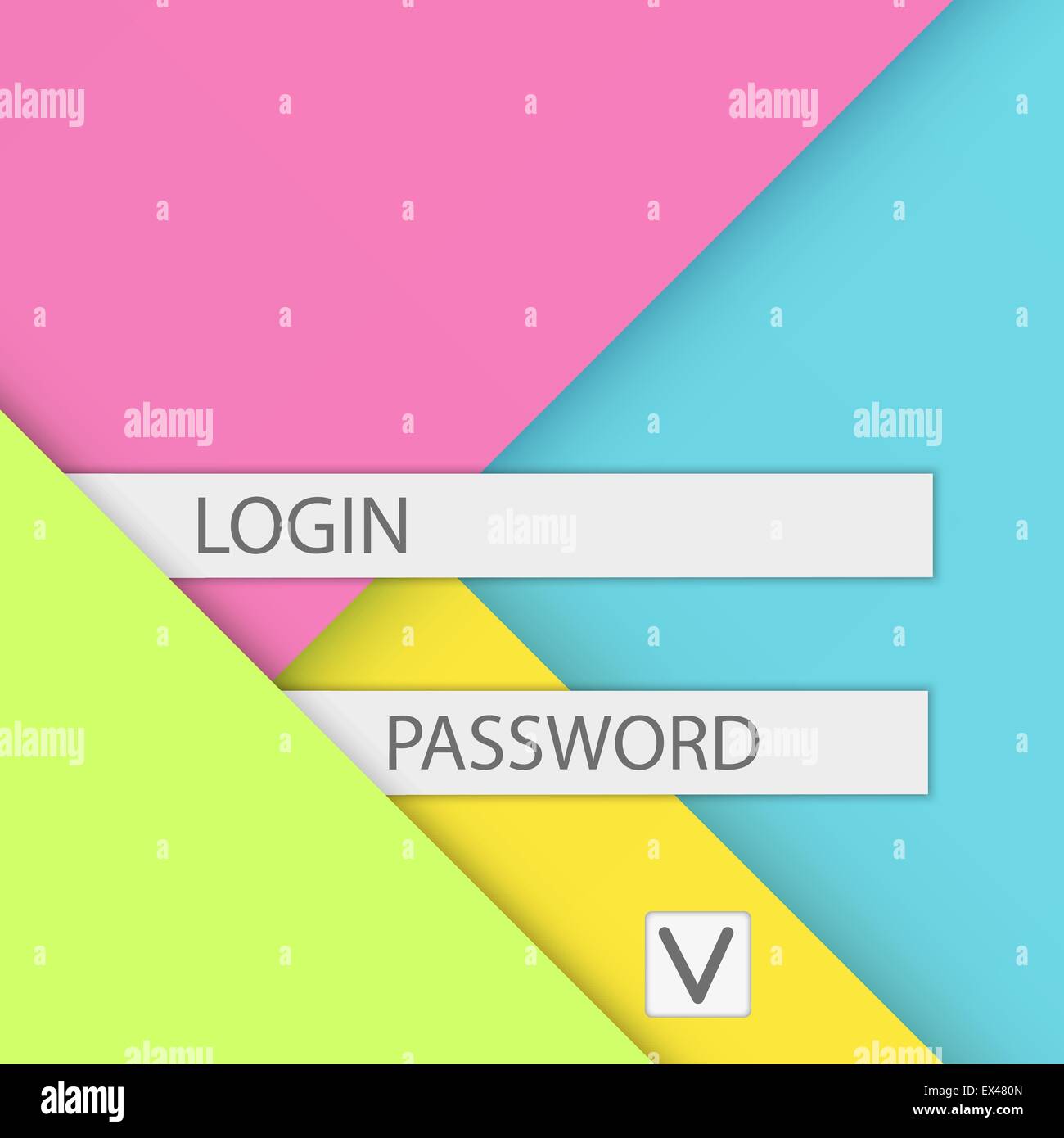 Background for access and login. Modern material design Stock Vector ...