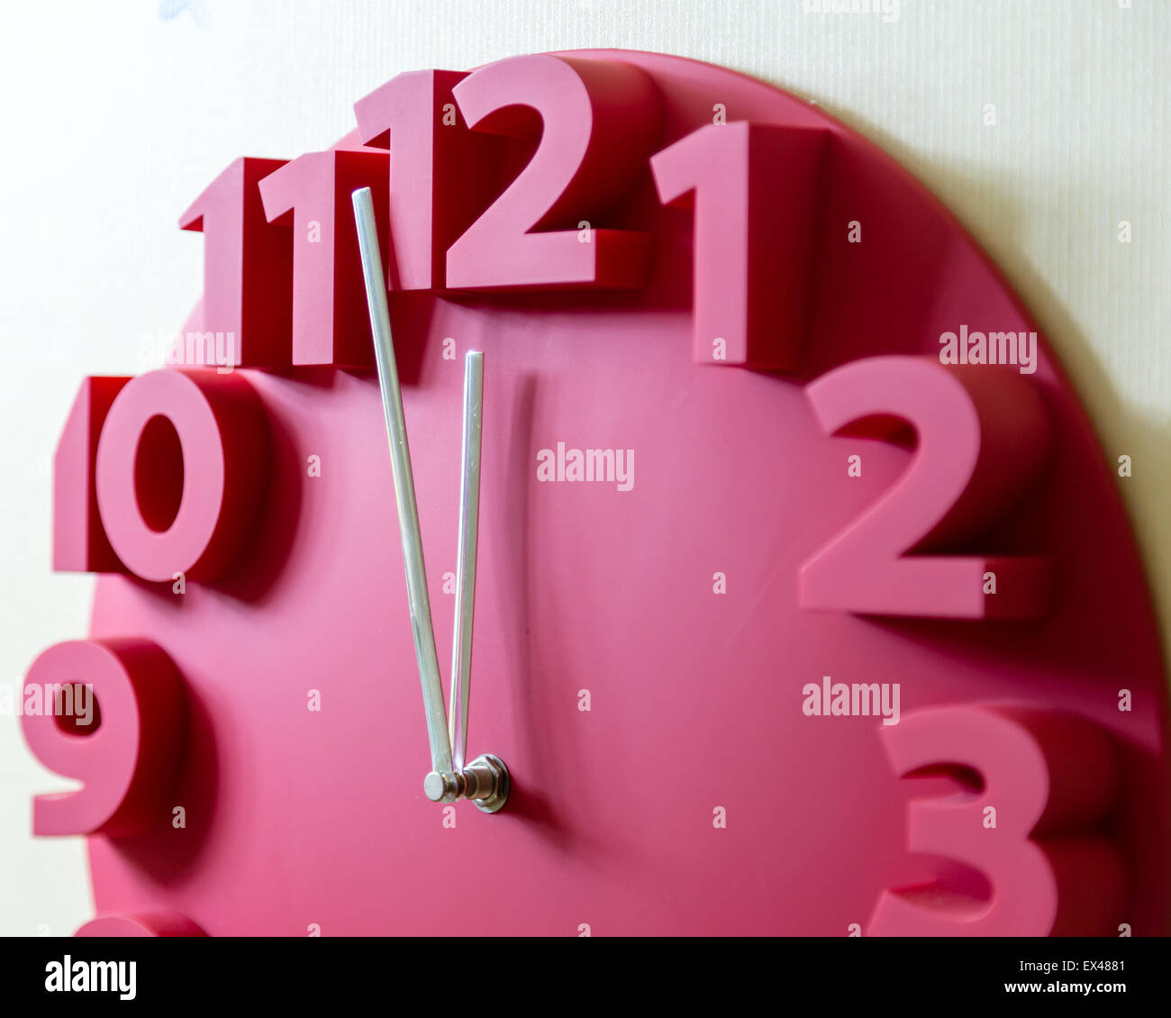 Clock face showing midnight midday hi-res stock photography and images ...