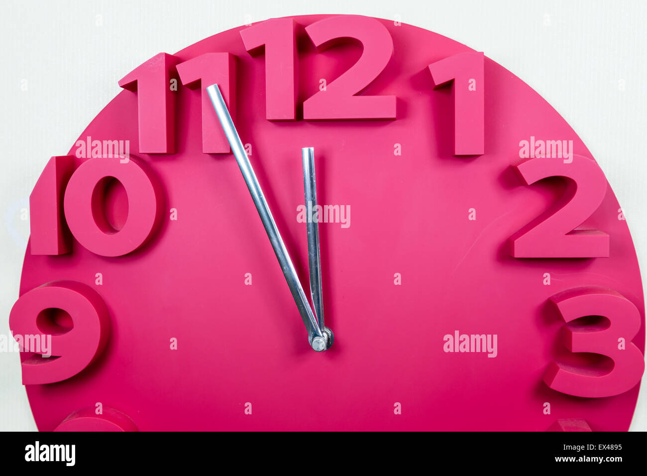 Clock face showing midnight midday hi-res stock photography and images ...