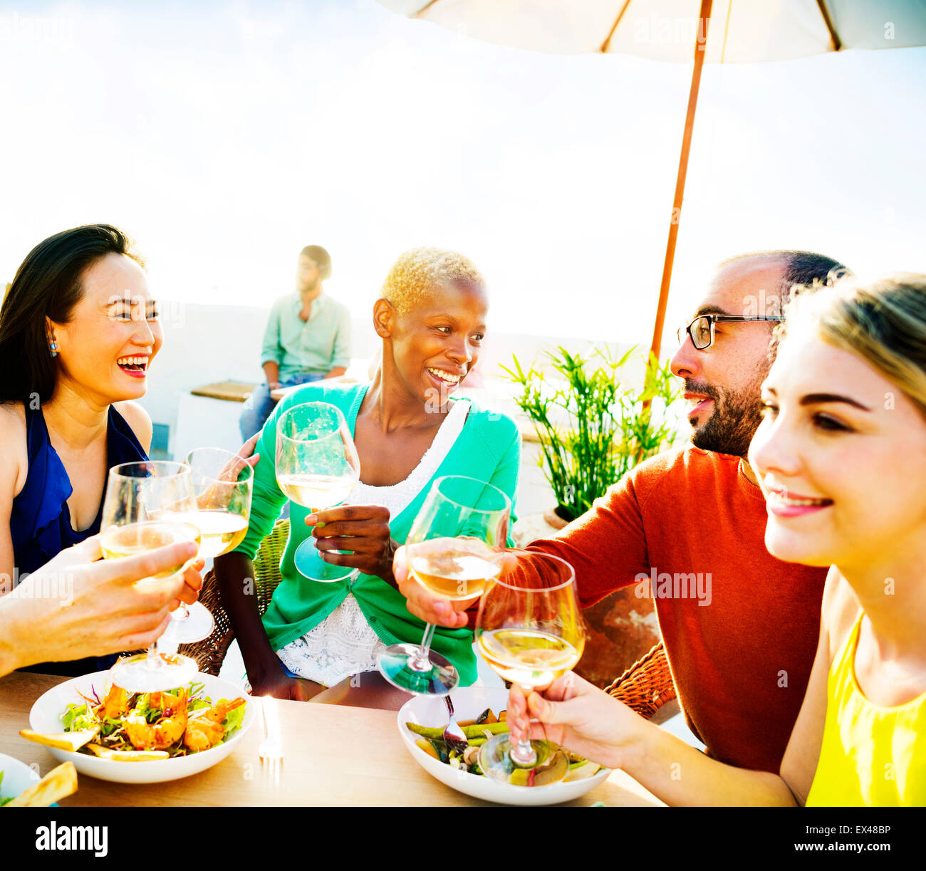 Friends Friendship Outdoor Chilling Togetherness Concept Stock Photo ...