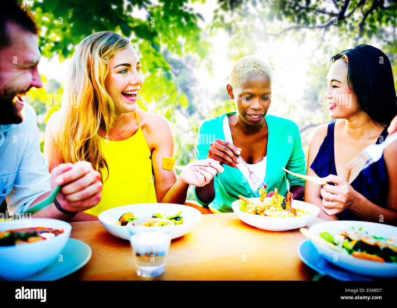 Friends Friendship Outdoor Chilling Togetherness Concept Stock Photo ...