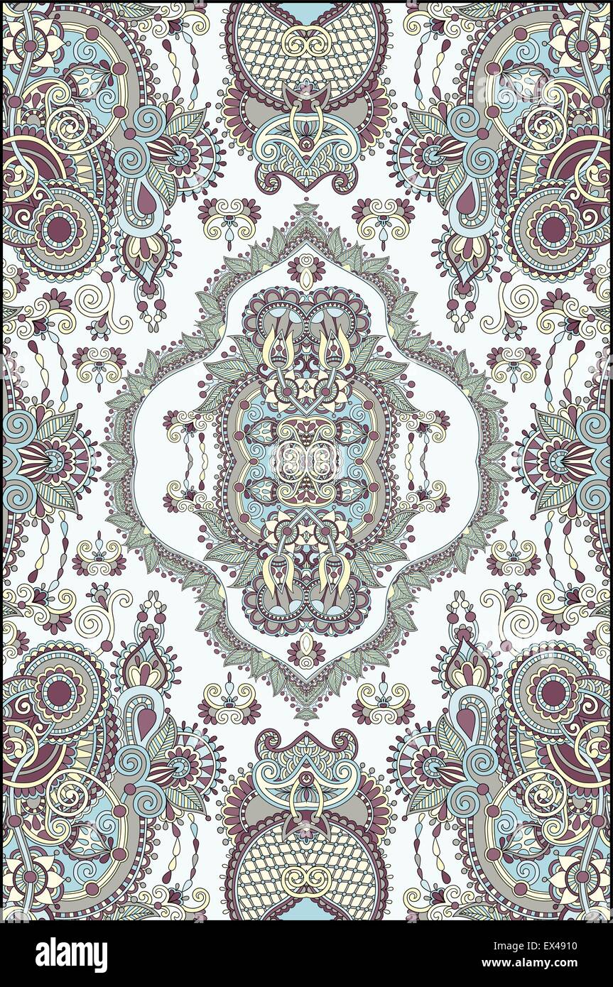 elaborate original floral large area carpet design for print Stock ...