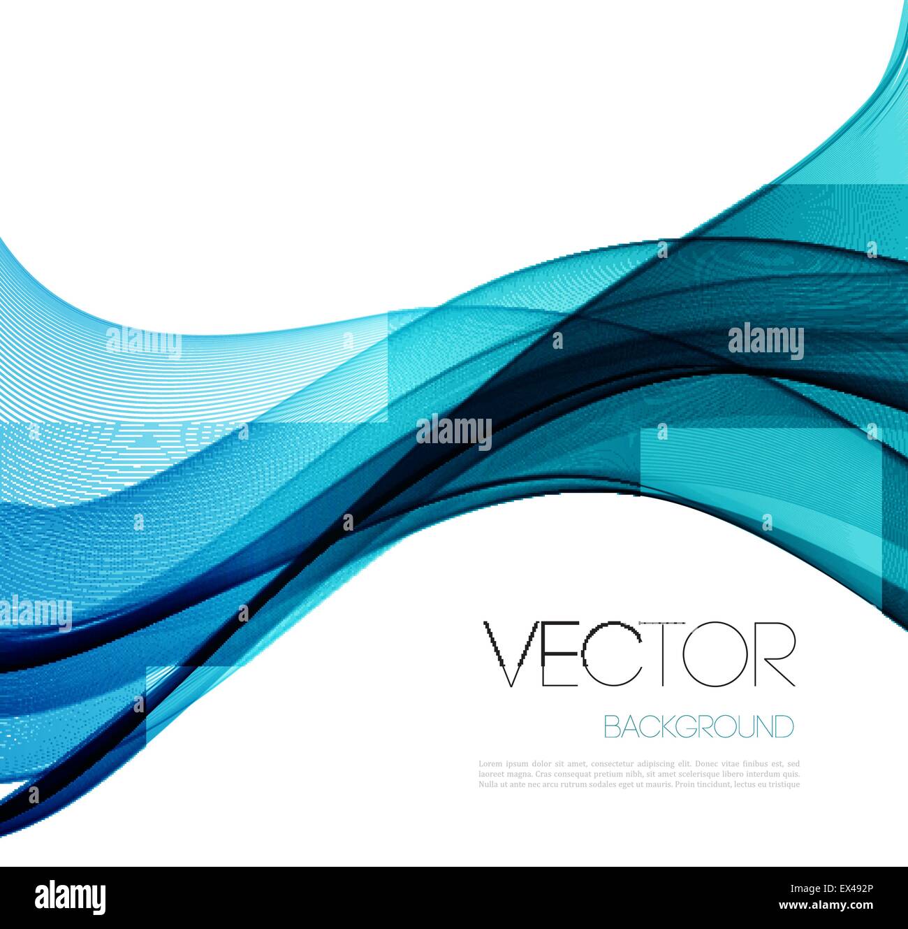 Smooth wave stream line abstract header layout. Vector illustration ...