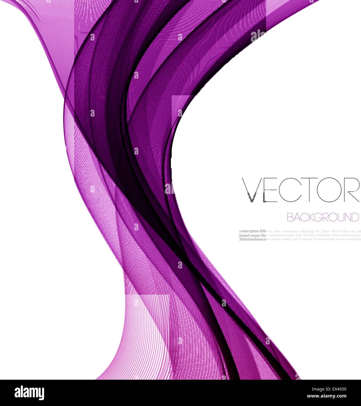 Smooth wave stream line abstract header layout. Vector illustration ...