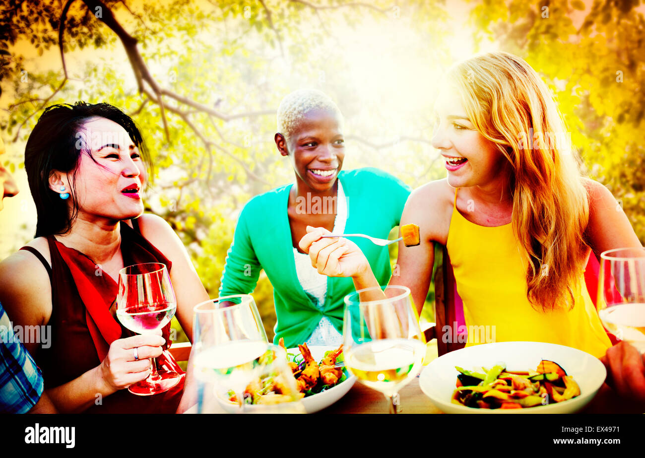 Friends Friendship Outdoor Chilling Togetherness Concept Stock Photo ...