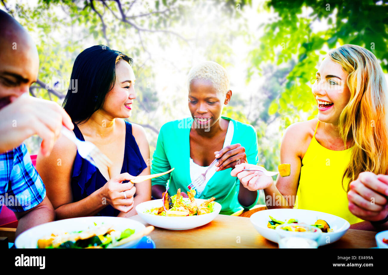 Friends Friendship Outdoor Chilling Togetherness Concept Stock Photo ...
