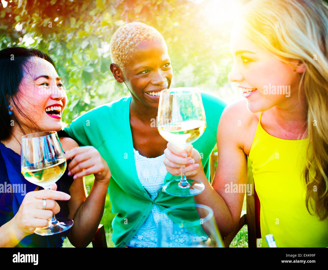 Diverse People Friends Hanging Out Drinking Concept Stock Photo - Alamy