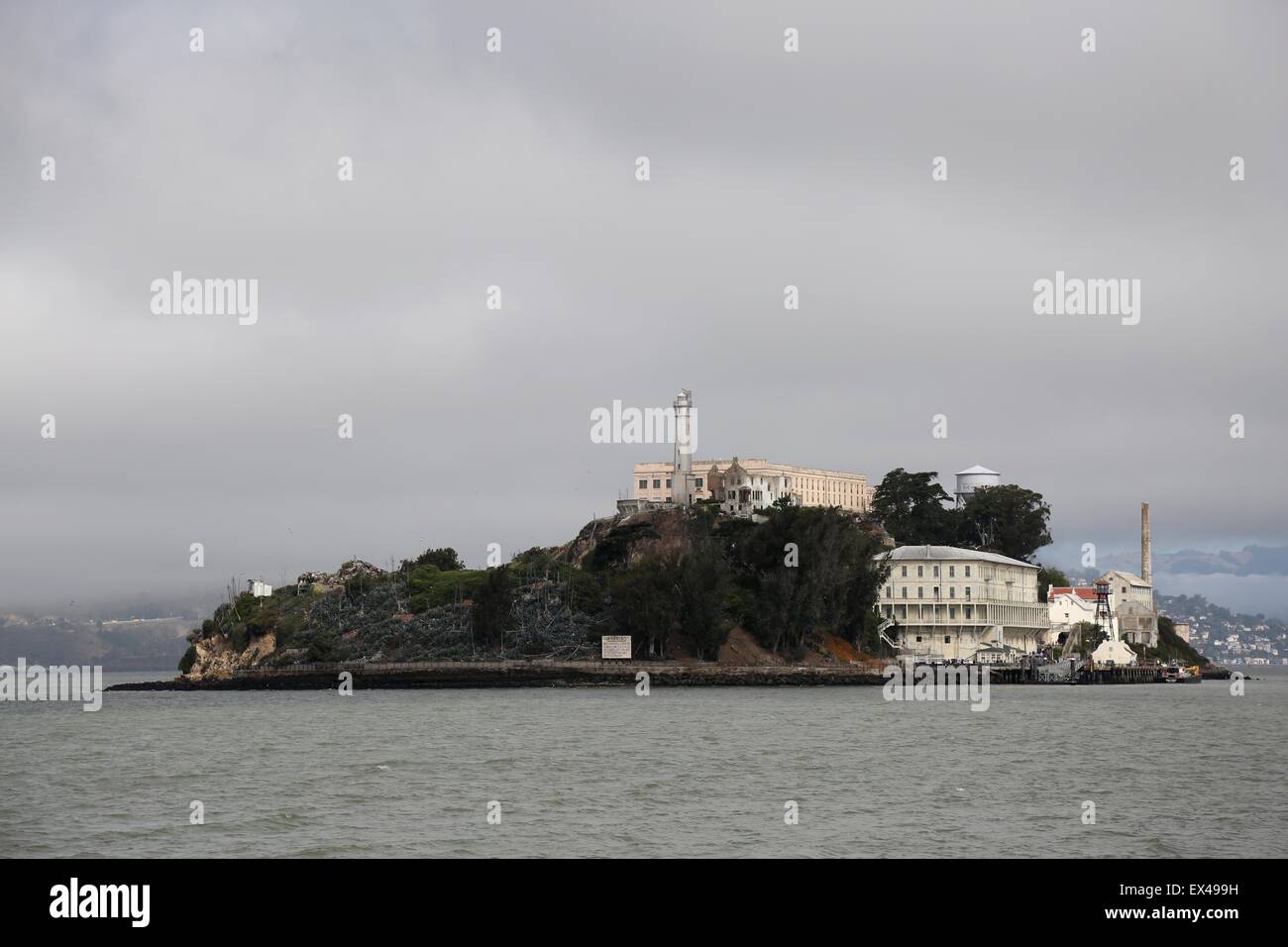 Former US federal prison, Alcatraz Island in San Francisco Bay now a ...