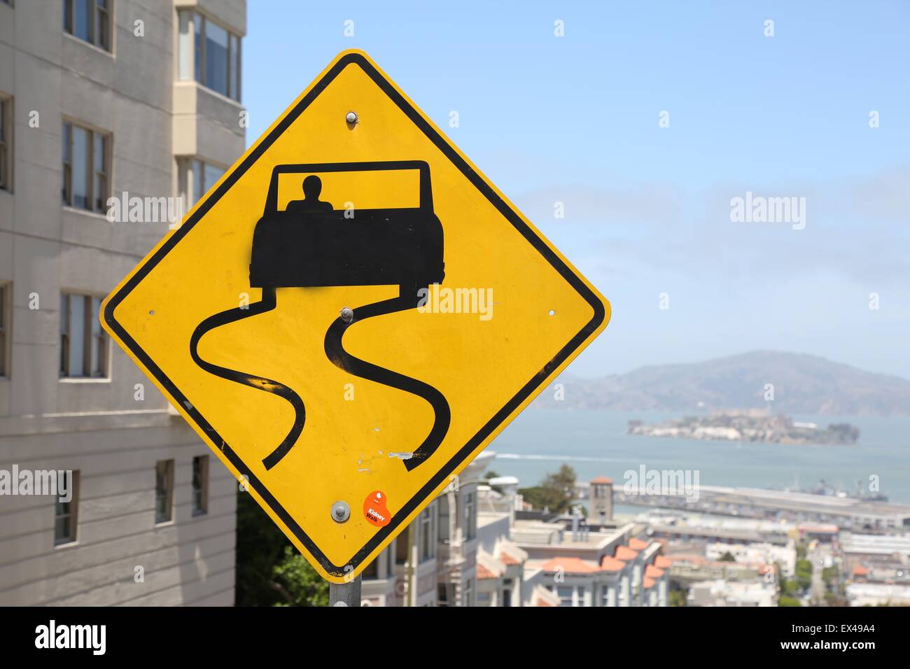 Curvy Road Car Sign