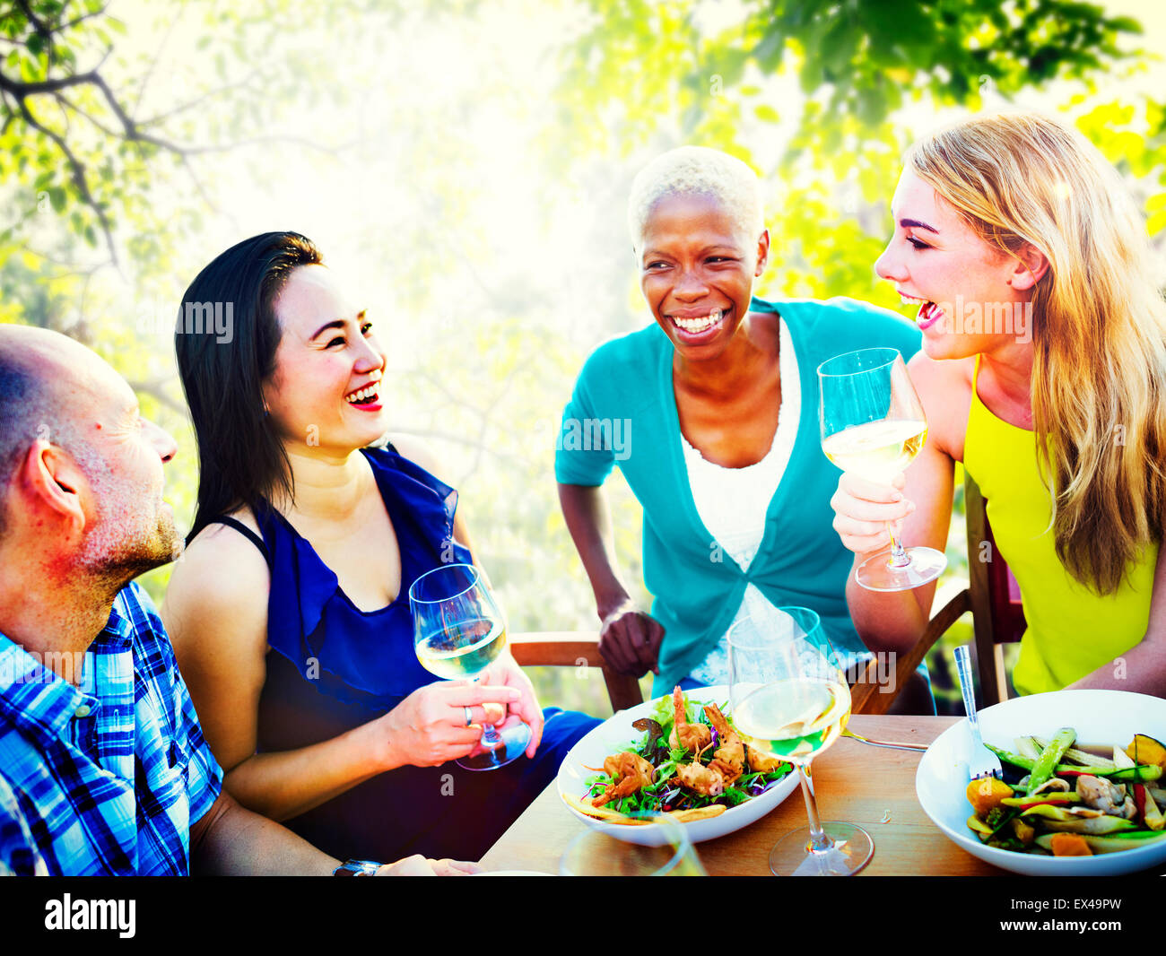 Friends Friendship Outdoor Chilling Togetherness Concept Stock Photo ...