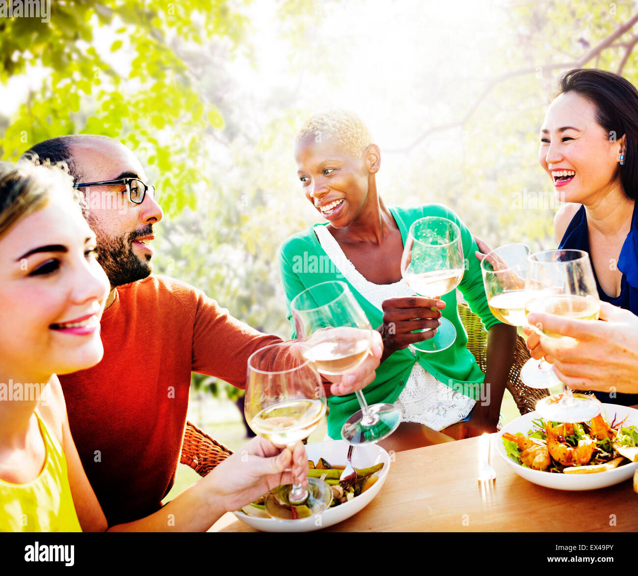 Friends Friendship Outdoor Chilling Togetherness Concept Stock Photo ...