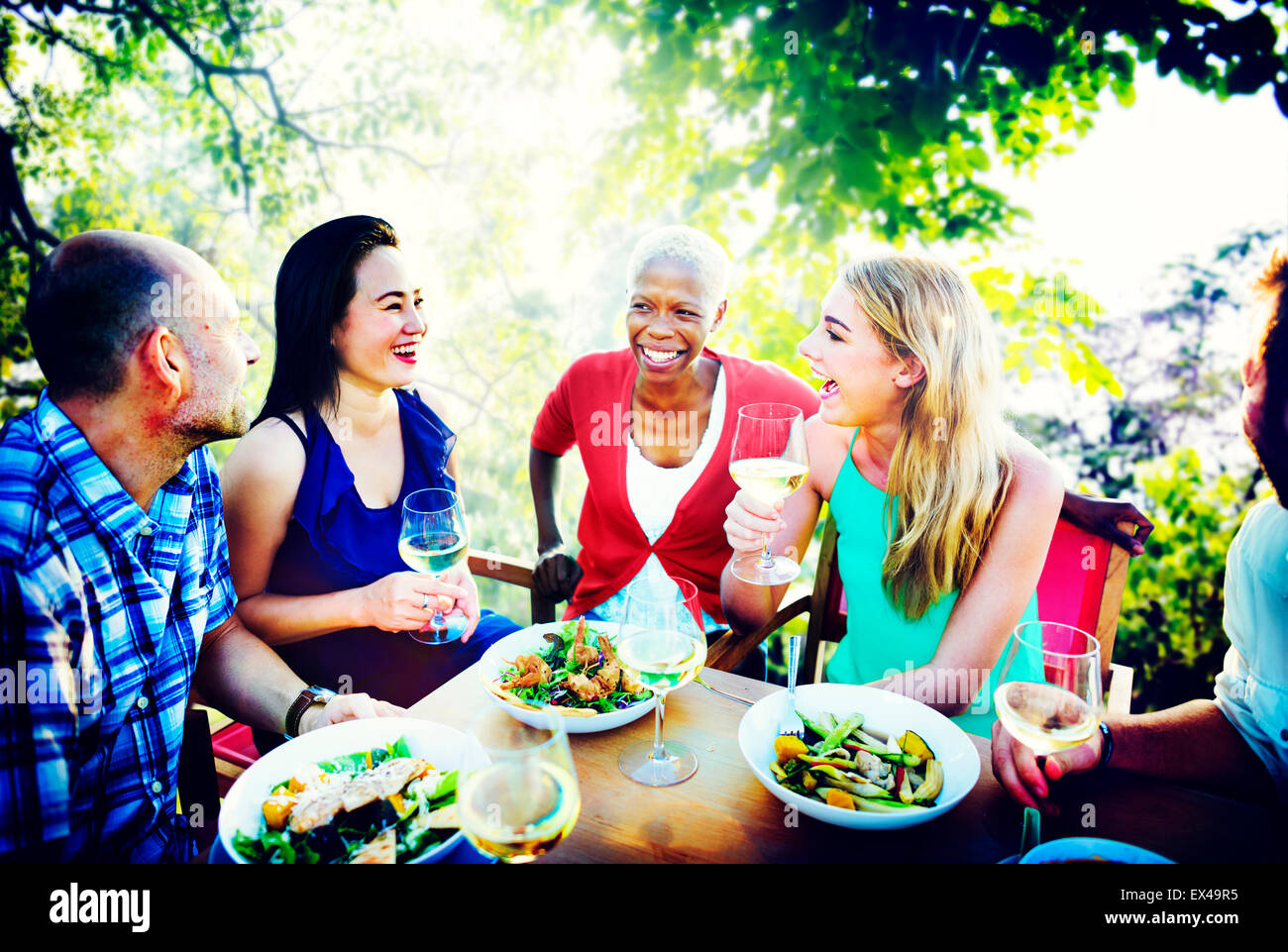 Friends Friendship Outdoor Chilling Togetherness Concept Stock Photo ...
