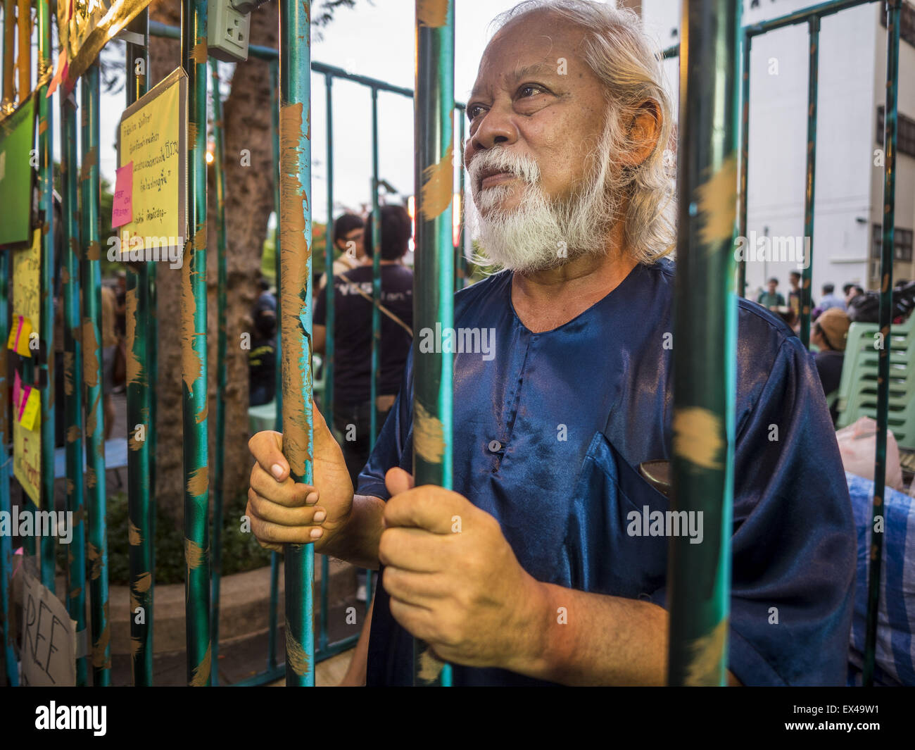 Bangkok, Bangkok, Thailand. 6th July, 2015. A human rights activist in ...