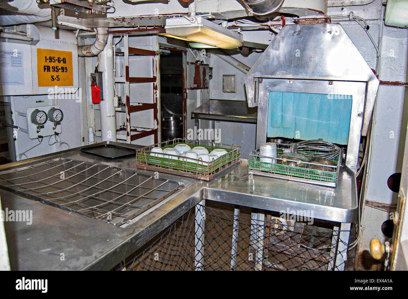 Wwii navy ship kitchen hi-res stock photography and images - Alamy
