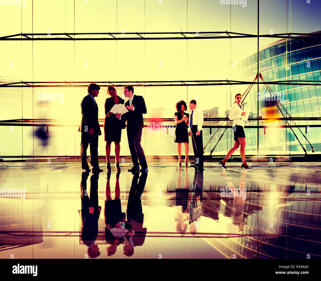 Business People Corporate Connection Discussion Meeting Concept Stock ...