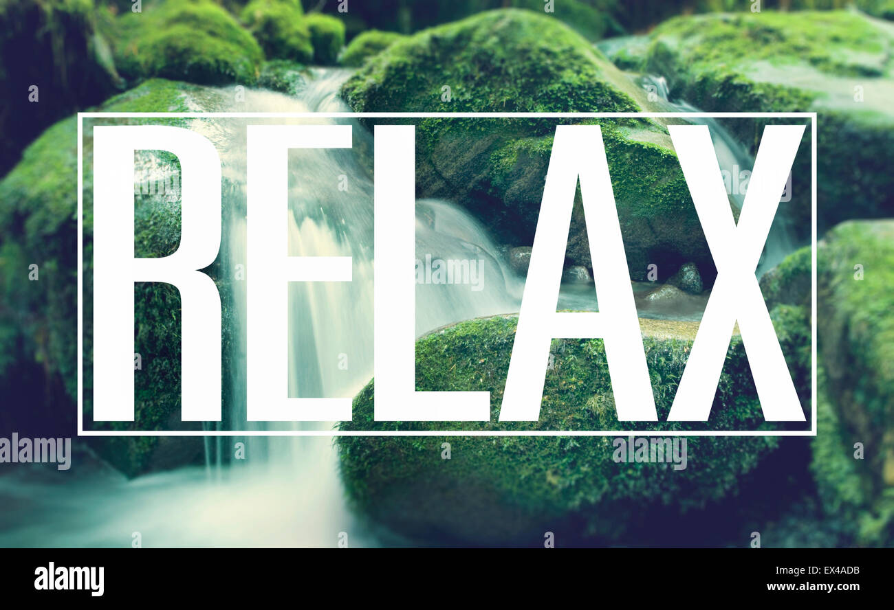 Relax Chilling Enjoyment Life Resting Vacation Concept Stock Photo - Alamy