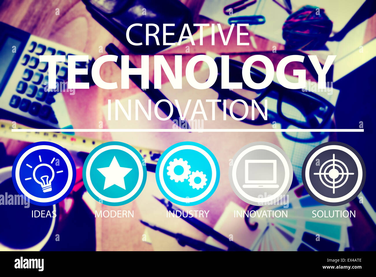 Creative Technology Innovation Media Digital Concept Stock Photo - Alamy