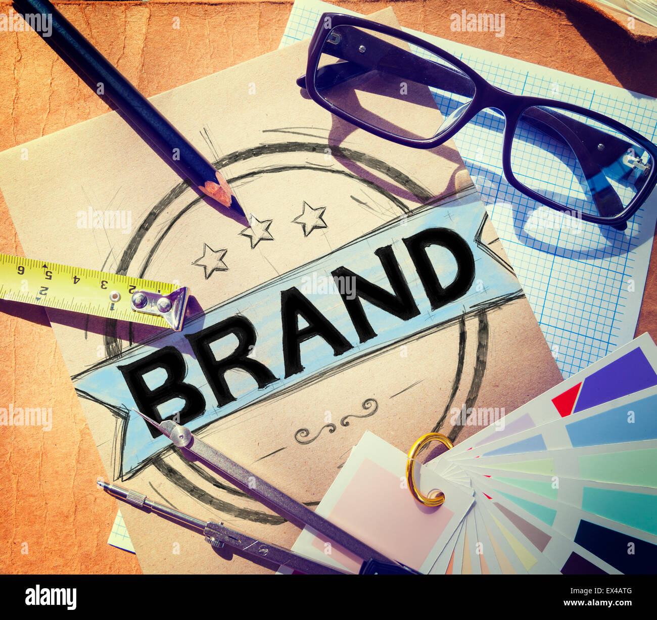 Brand Branding Copyright Trademark Marketing Concept Stock Photo - Alamy
