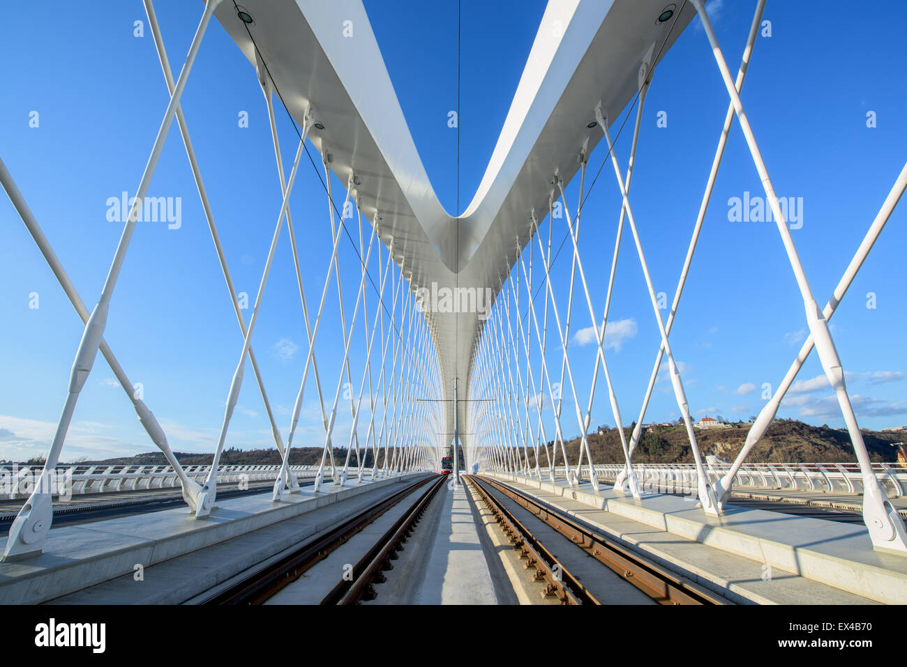 Troja bridge across the Vltava river Stock Photo - Alamy
