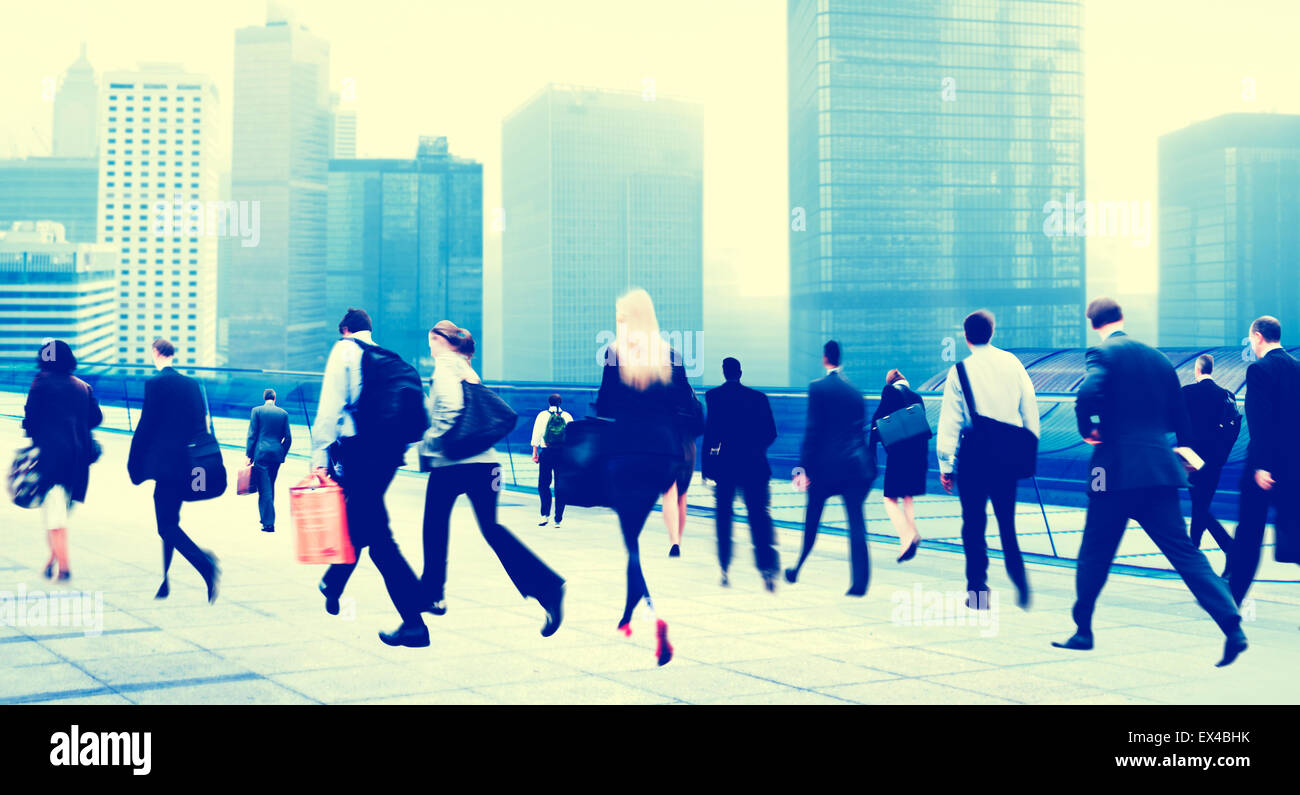 Business district people walking hi-res stock photography and images ...