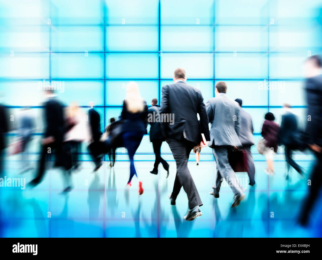 Business People Walking Commuter Travel Motion City Concept Stock Photo ...