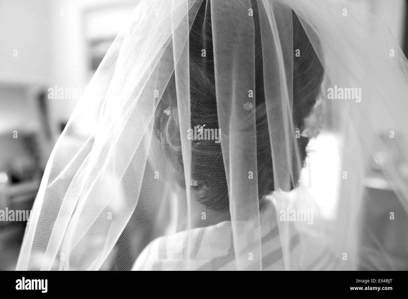 Brides veil Black and White Stock Photos & Images - Alamy