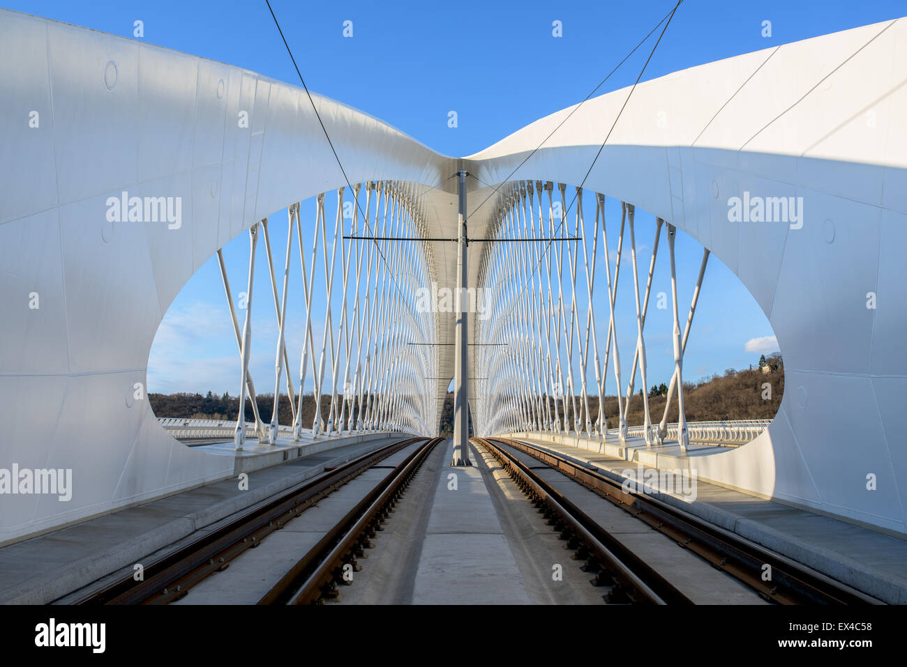 Troja bridge across the Vltava river Stock Photo - Alamy