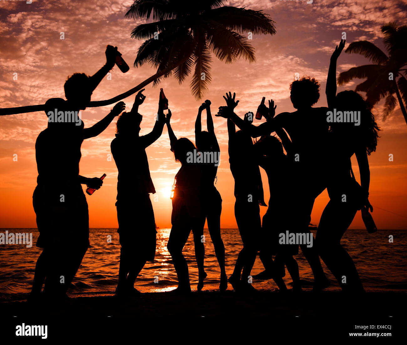 People Celebration Beach Party Summer Holiday Vacation Concept Stock ...