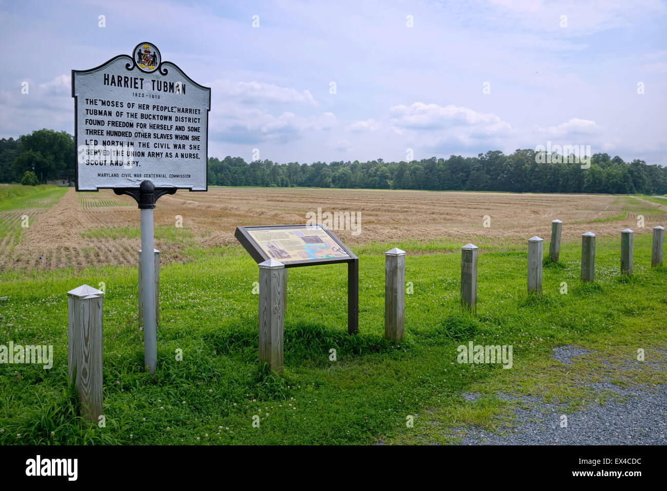 Harriet Tubman Birthplace marker near Brodess' Farm in Dorchester ...