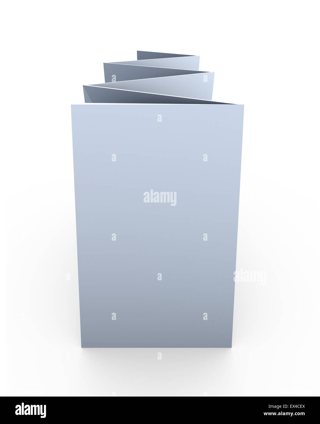 Blank triple leaflet template Stock Photo - Alamy