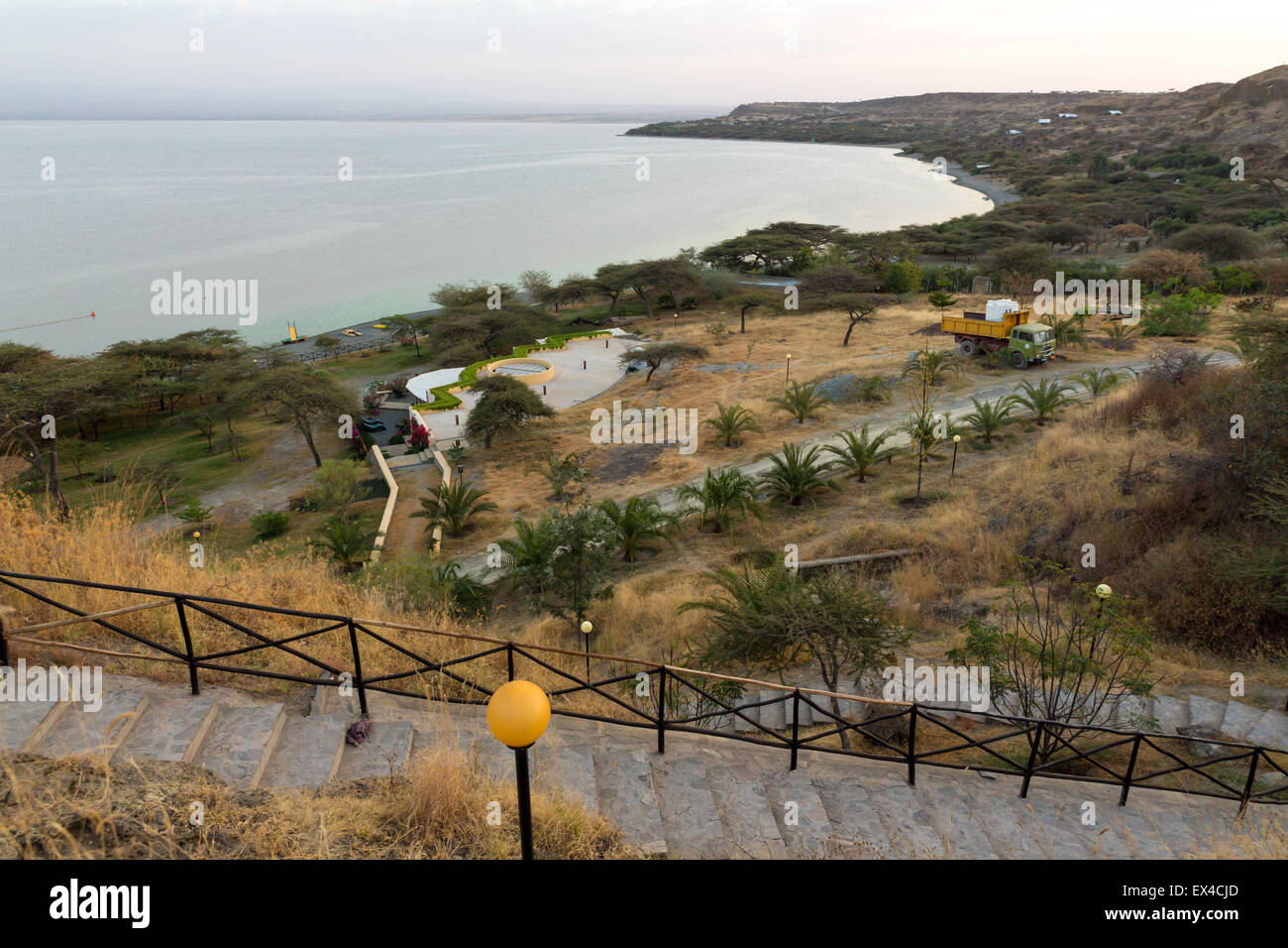 A tranquil, green and peaceful place by shores of lake Langano in ...