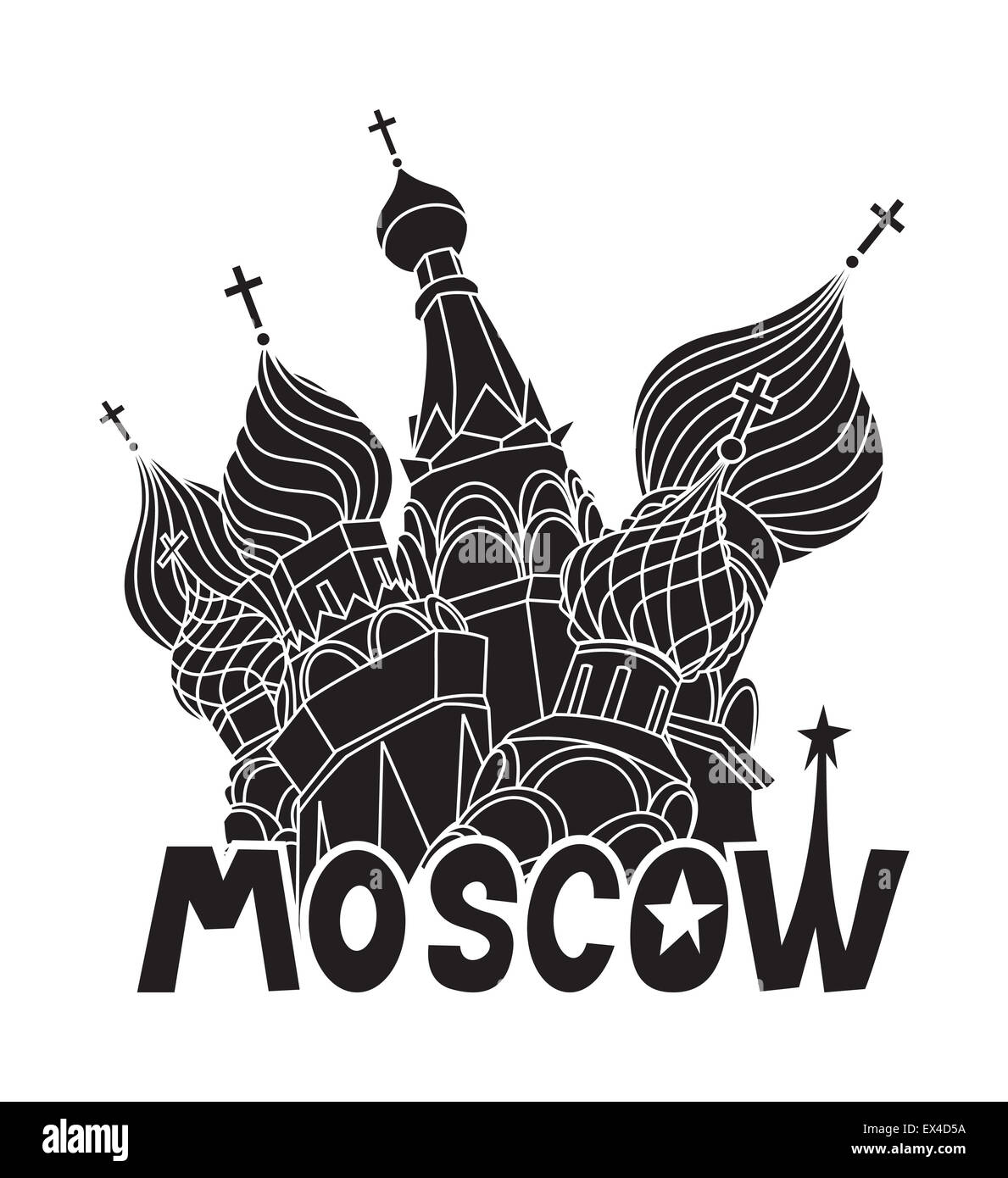 Vector illustration of the moscow icon Stock Photo - Alamy