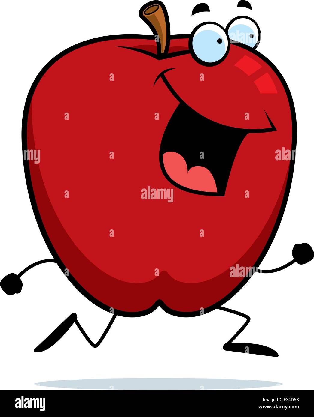 Apple cartoon hi-res stock photography and images - Alamy
