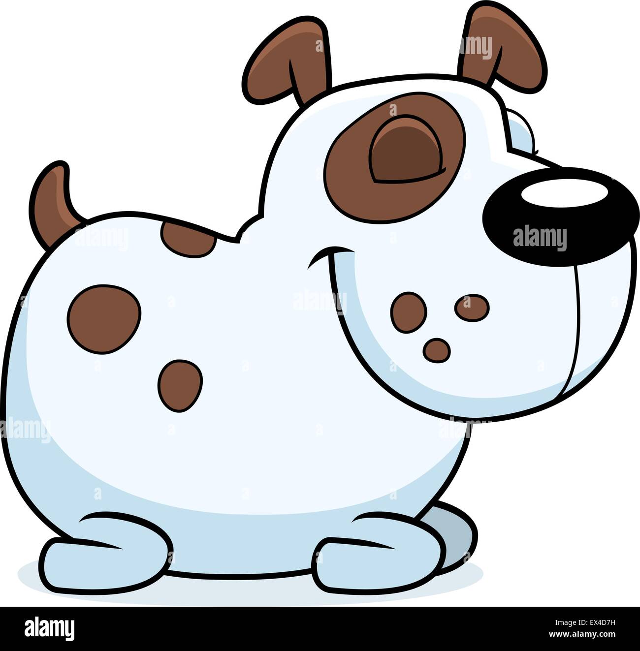 A happy cartoon dog sleeping and smiling Stock Vector Image & Art - Alamy