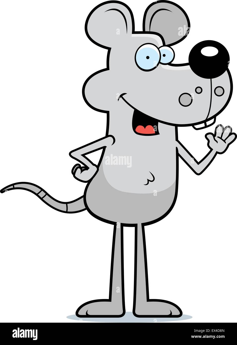 Happy cartoon rat standing smiling hi-res stock photography and images ...