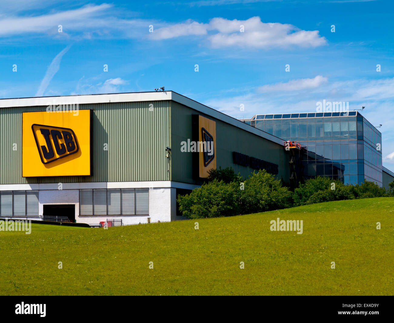 Exterior of JCB World Headquarters in Rocester Staffordshire England UK ...
