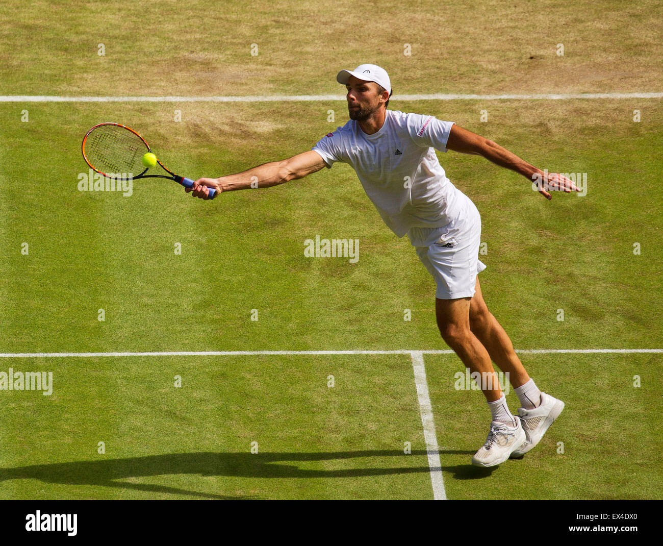 Wimbledon, London, UK. 6th July, 2015. Tennis, Wimbledon, Ivo Karlovic ...