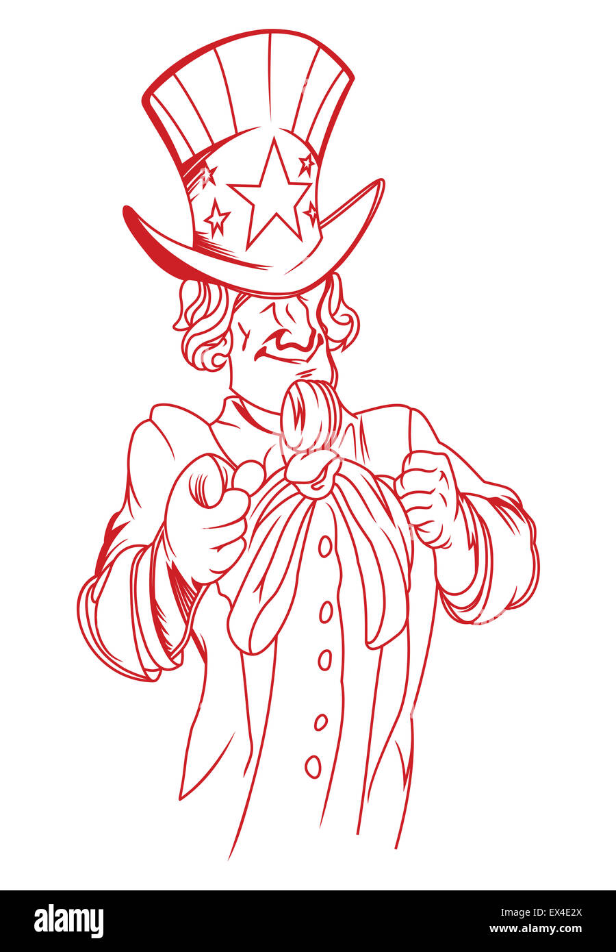 Simple Uncle Sam Drawing