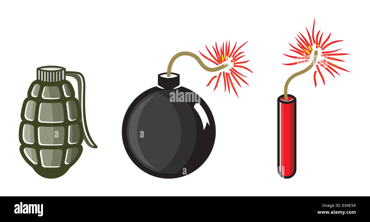 Vector illustrations of the dynamite Stock Photo - Alamy