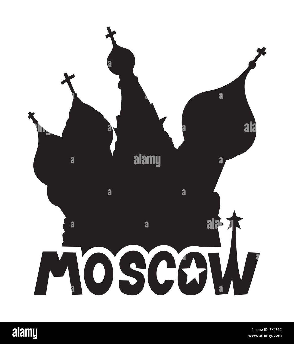 Vector illustration of the moscow icon Stock Photo - Alamy