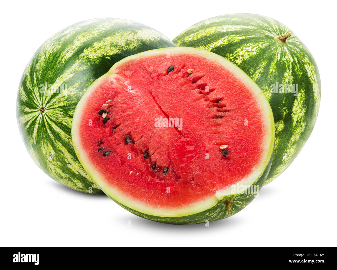 Background fresh ripe watermelon Cut Out Stock Images & Pictures - Alamy