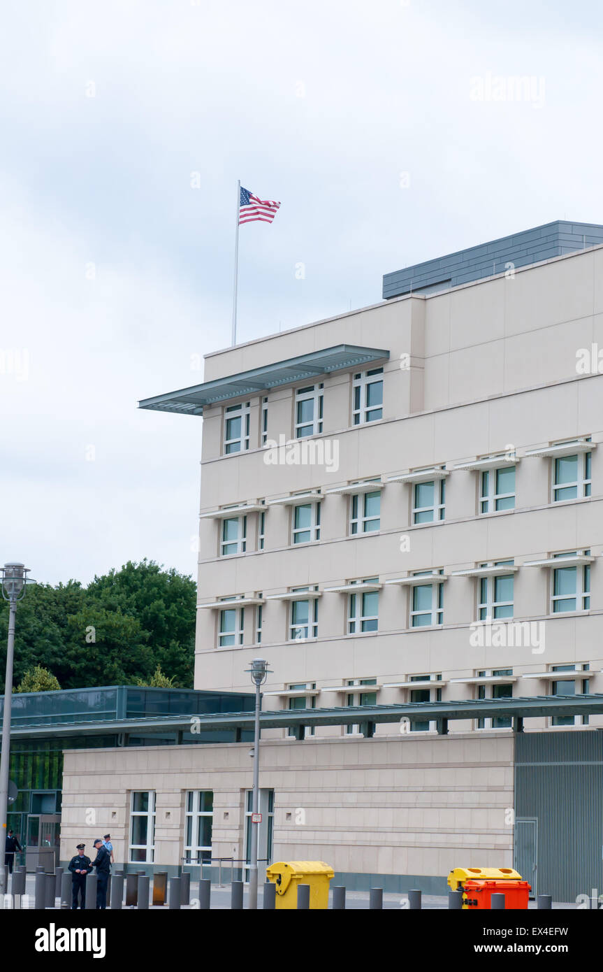 The building of the American Embassy in Berlin. Summer 2014 Stock Photo ...