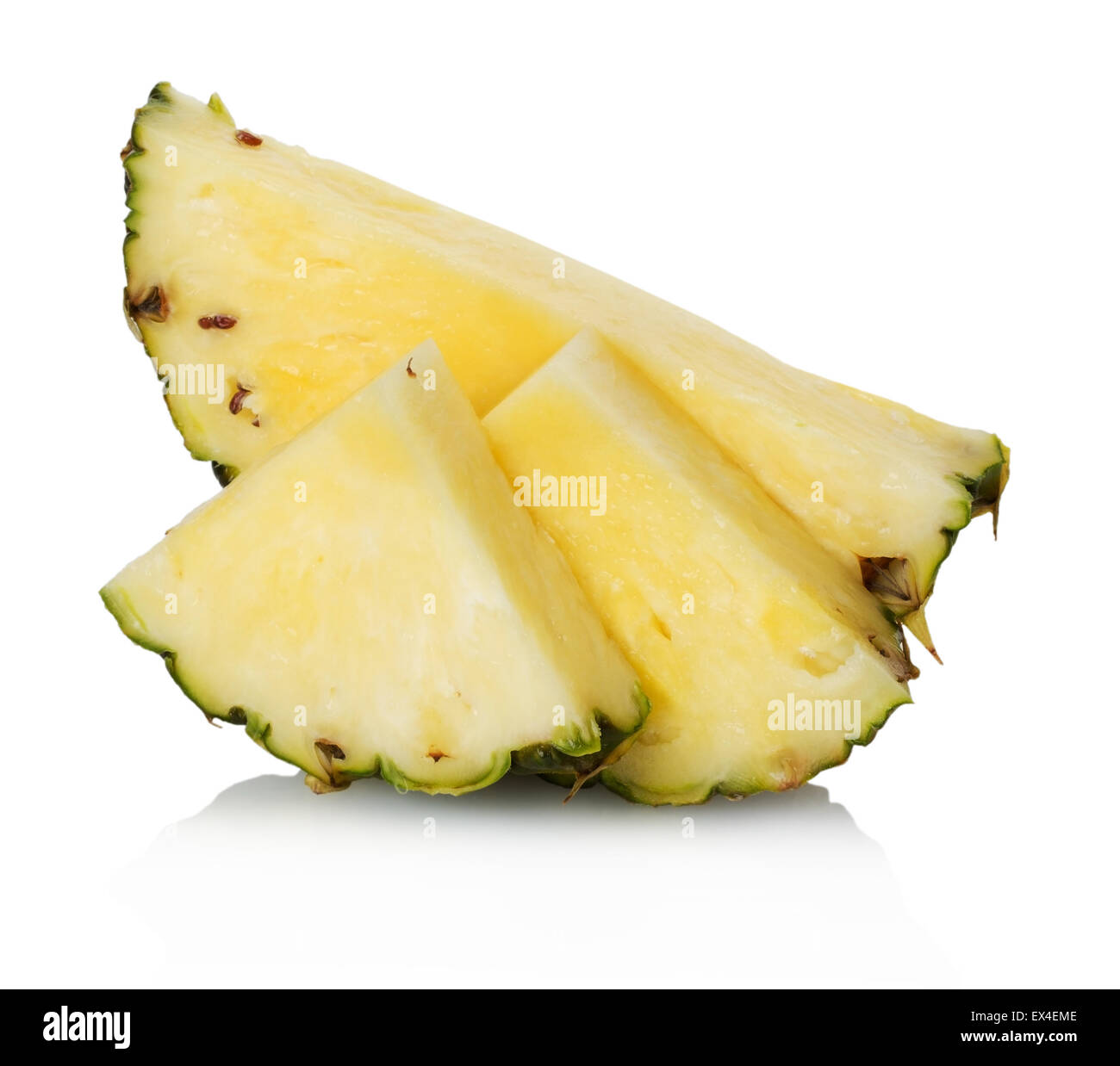 Pineapple section slice Cut Out Stock Images & Pictures - Alamy